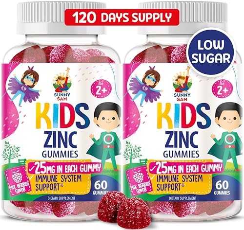 Amazon.com: Zinc Gummies for Kids - Chewable Zinc Gummy Supplement for ...