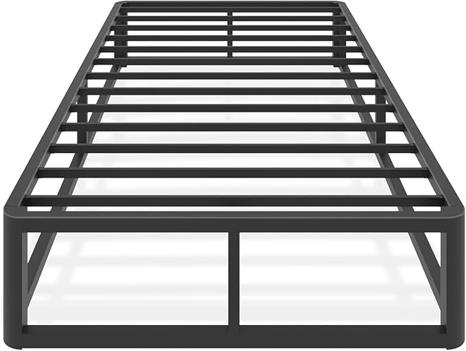 Amazon.com: Firpeesy 10 Inch Twin Bed Frame with Round Corner Edges ...