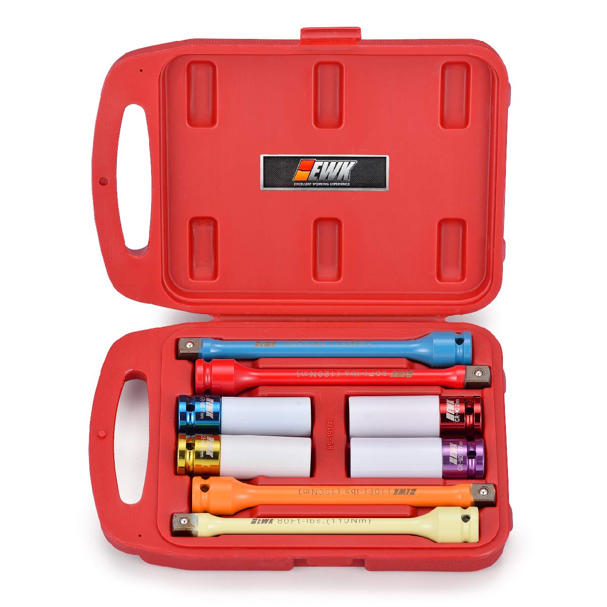 Snapklik.com : EWK 8 Pcs 1/2 Impact Lug Nut Socket & Torque Limiting ...