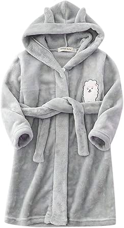 Amazon.com: Cotton Robe Toddler Little Boy Robe 5t Dress Bathrobes ...