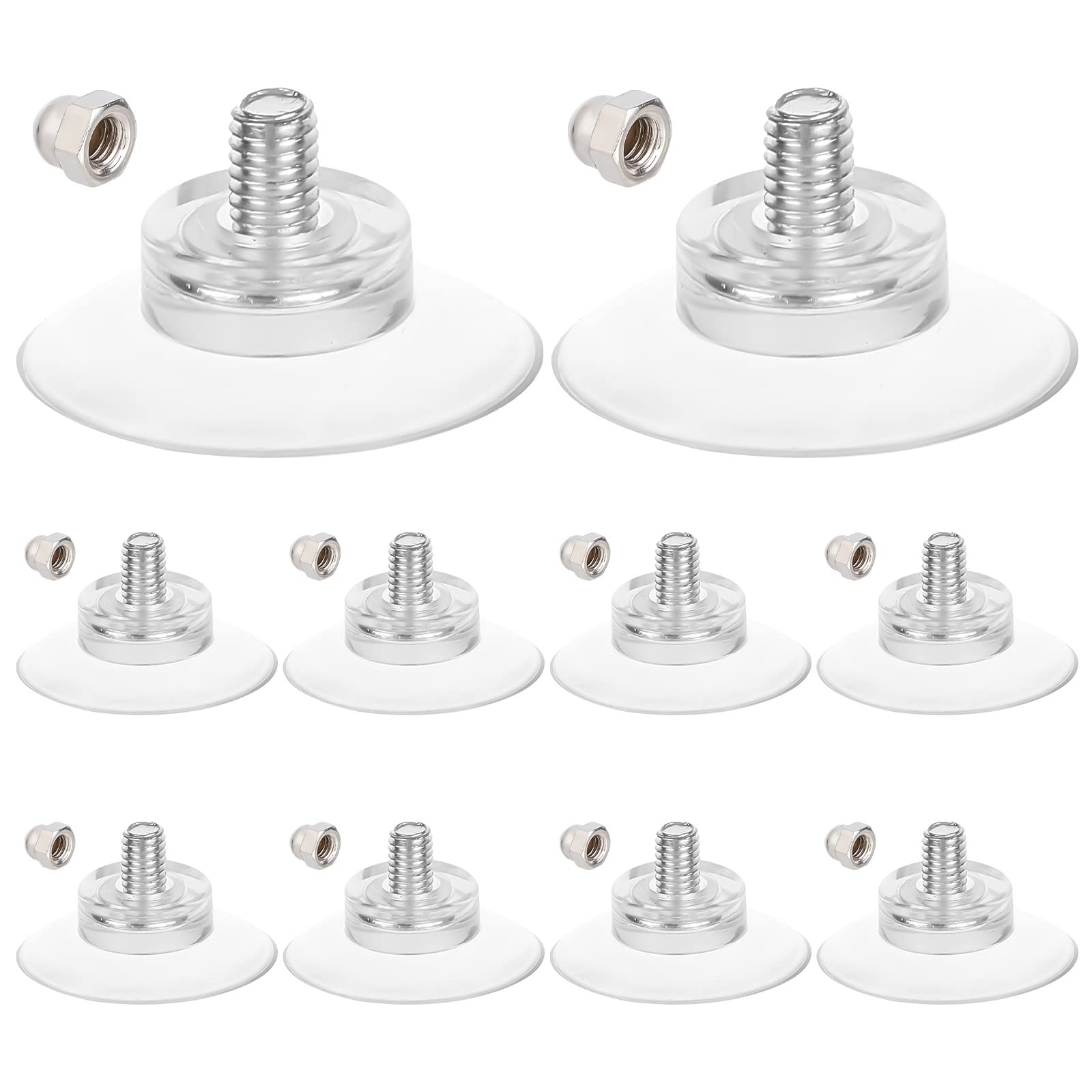 Amazon.com: GORGECRAFT 12 Sets License Plate Suction Cups Hooks Clear 1 ...