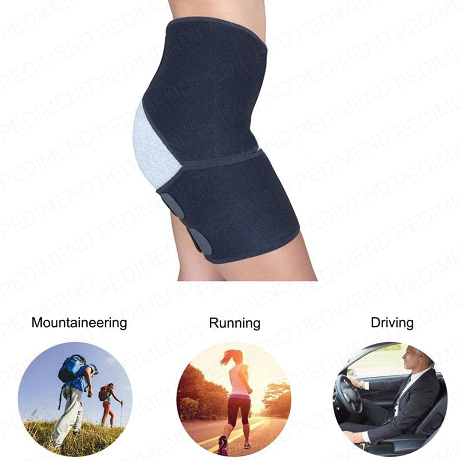 Solace Care Adjustable Hip Groin Stabilizer and Hip Brace for Sciatica ...