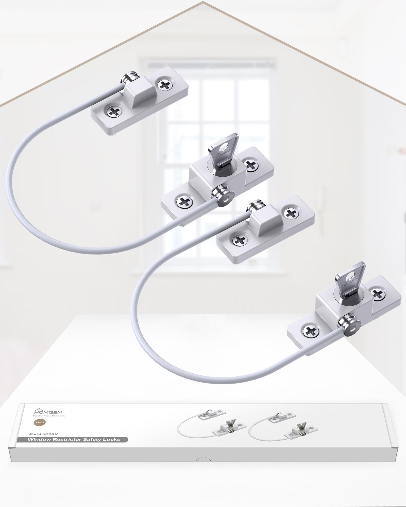 eSynic 8PCS Window Restrictor Locks Baby Security Window Locks for ...