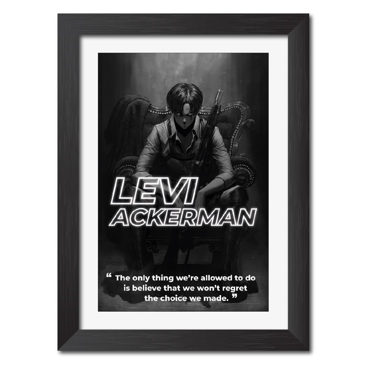 TenorArts Levi Ackerman Poster Attack on Titan Anime Laminated Poster ...