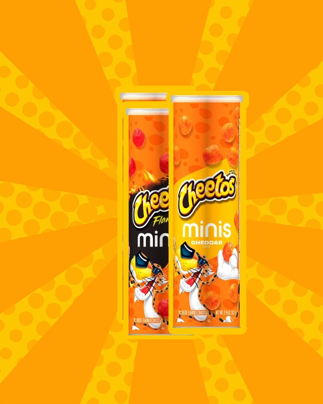 Snapklik.com : Cheetos Minis Canisters, Cheddar, 3.625 Ounce