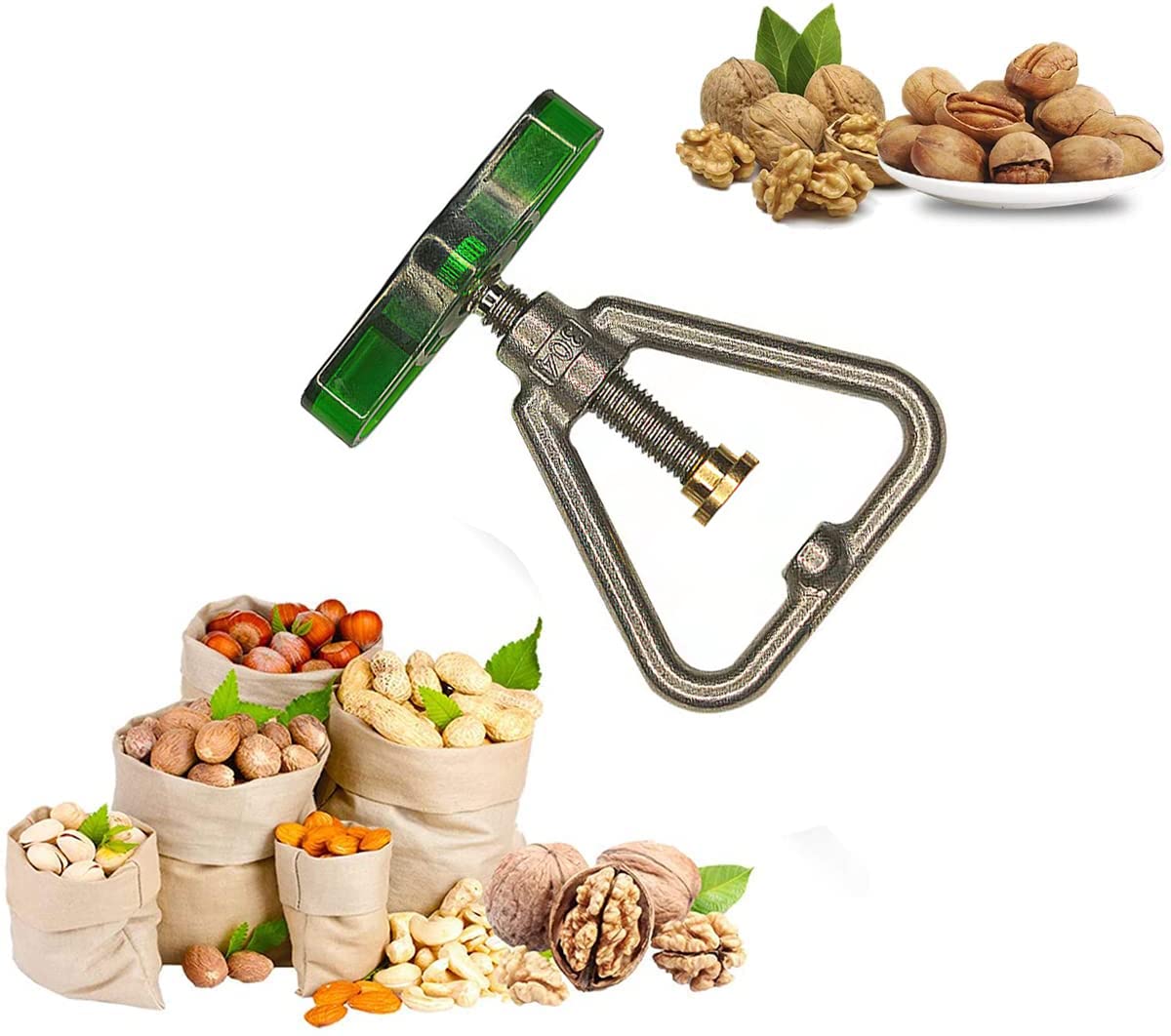 Metal Nut Cracker Black Walnut Cracker Kitchen Tool Stainless Steel ...