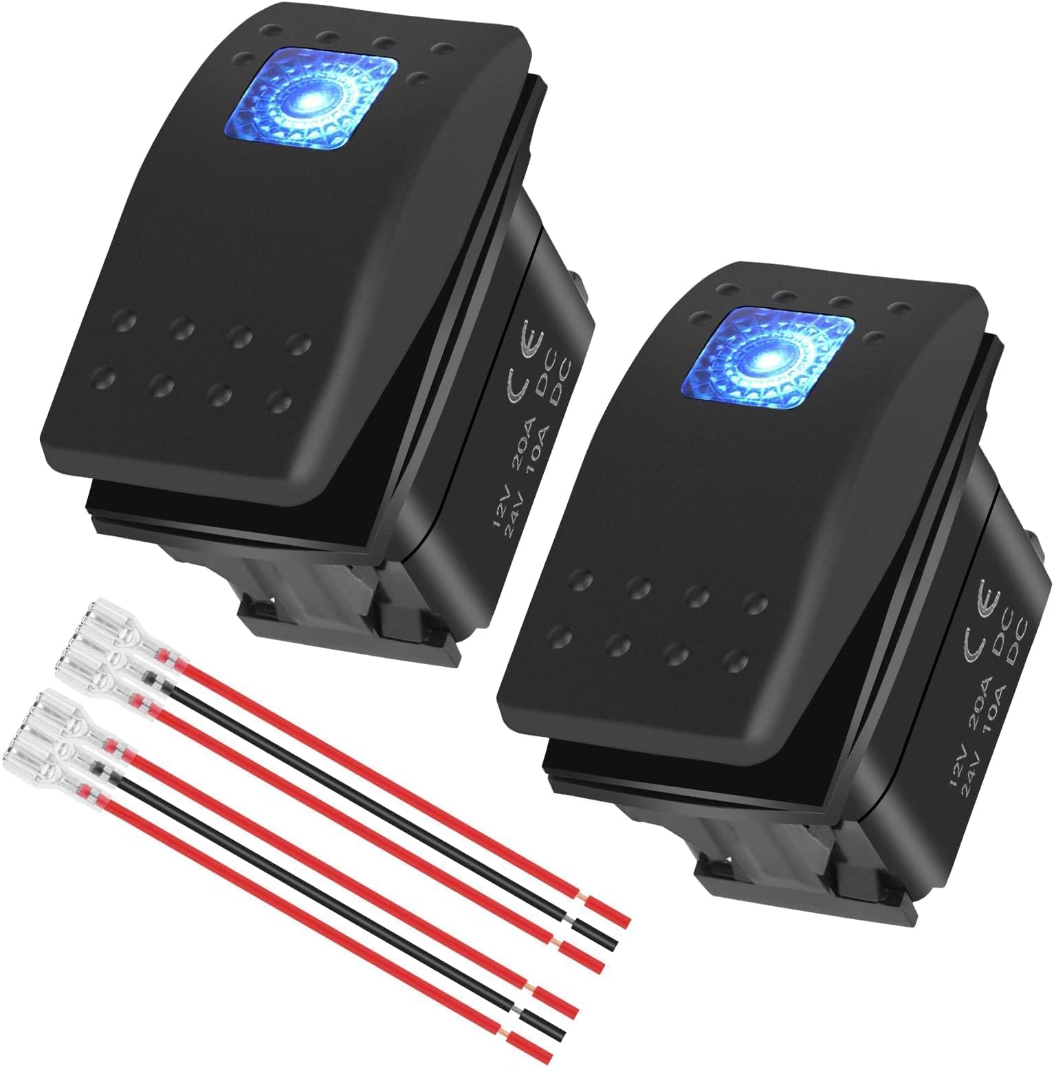 Gebildet 4 Stücke 12VDC/ 35A Auto Schalter für Nebelscheinwerfer, 4 ...