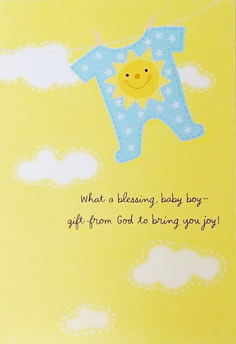 Amazon.com : Greeting Card What A Blessing - Baby Boy - Gift From God ...