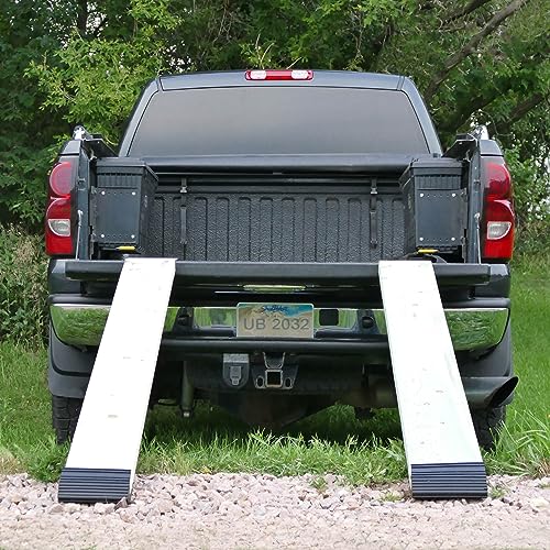 Snapklik.com : BISupply Truck Loading Ramp Ends - 8in Aluminum Ramps ...