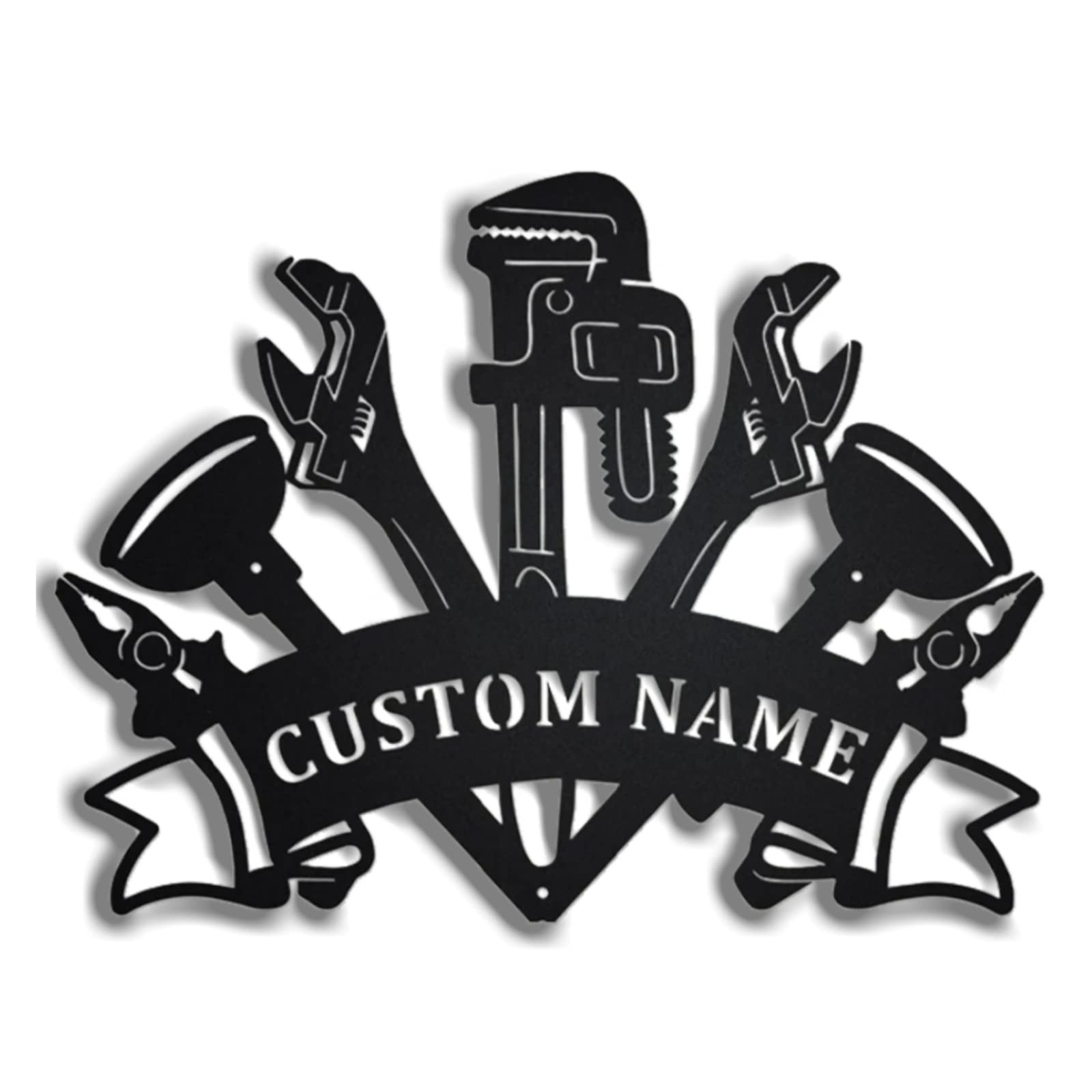 Amazon.com: Custom Plumber Tools Metal Wall Art, Personalized Plumber ...