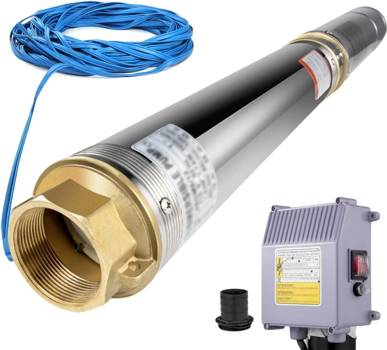 Amazon.com: wrtgerht Mini Power Small Pump 1.5HP 240V Deep Well Pump ...