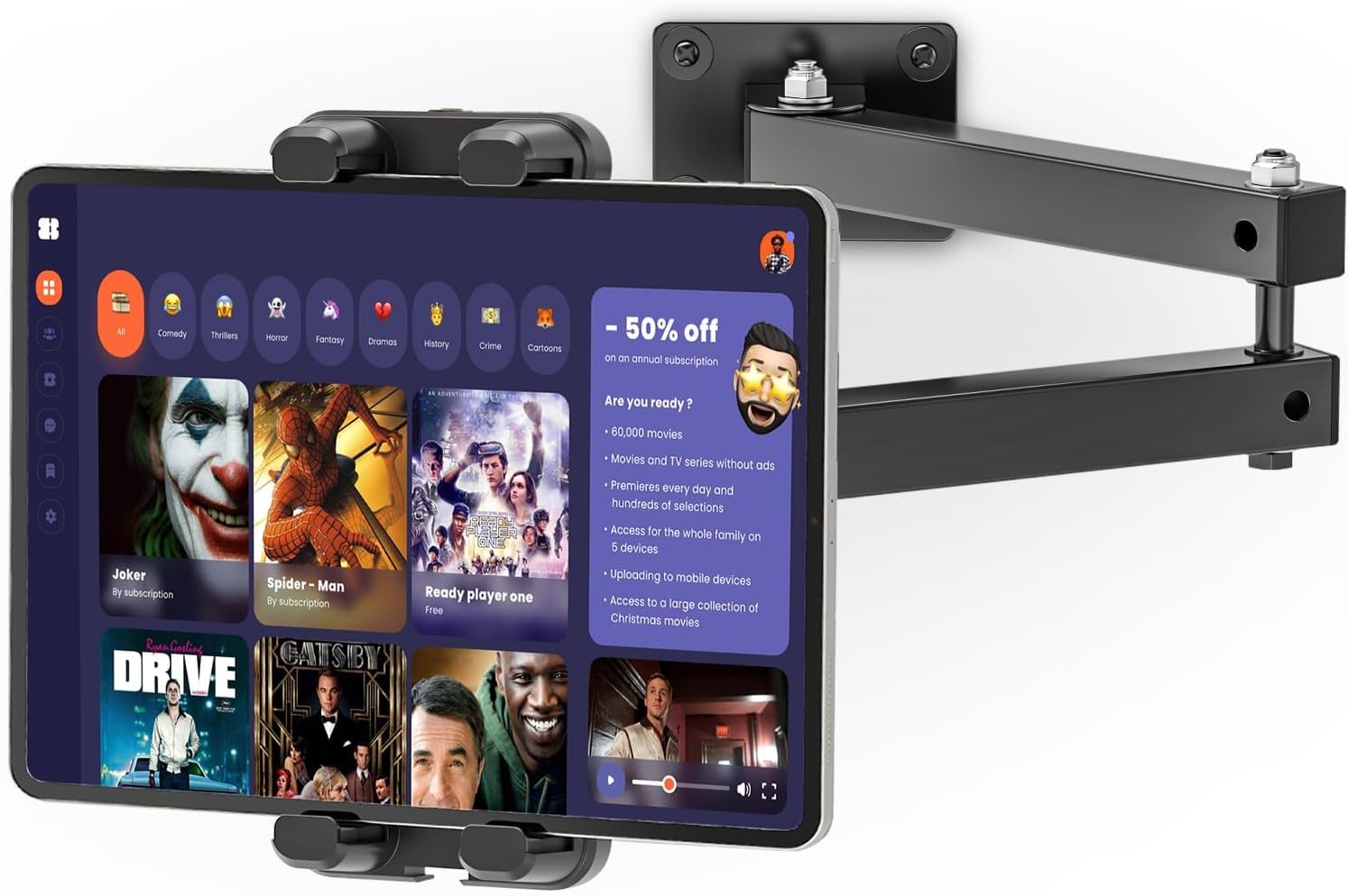 Amazon.com: 3-in-1 iPad Tablet Mount – CTA Multipurpose Universal ...