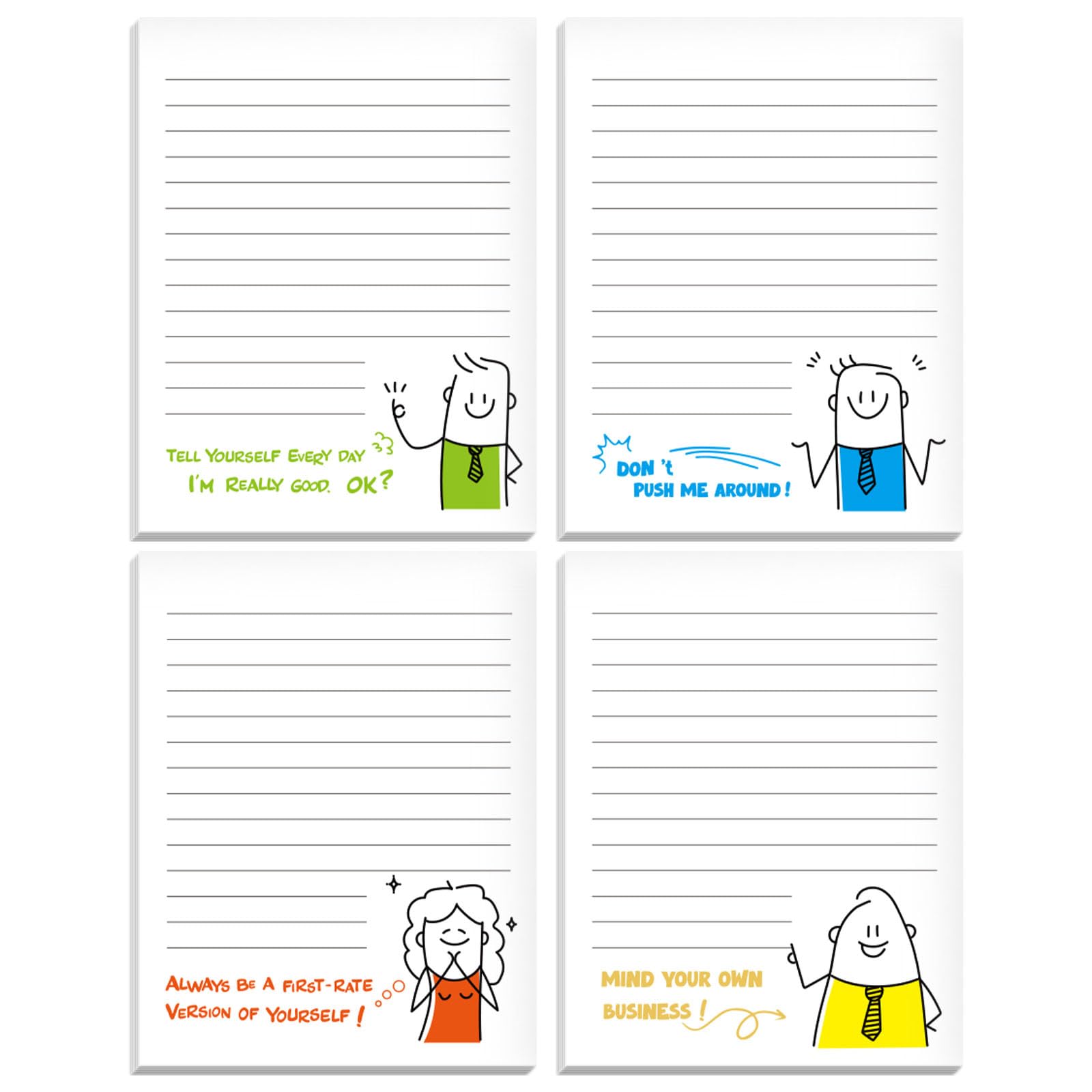 Amazon.com : Koogel 4PCS Funny Notepads, Funny Sticky Notes Novelty ...