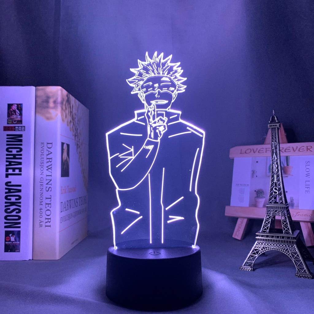 Buy Anime Jujutsu Kaisen Led Night Light Satoru Gojo Lamp for Bedroom ...