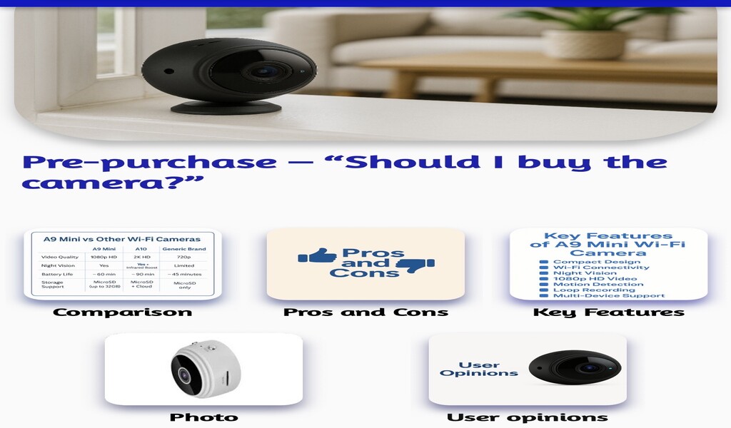 A9 WiFi Mini Camera Guide – Setup, Live View, Motion Detection - App on ...