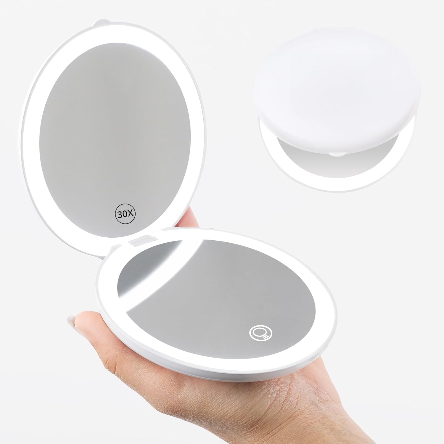 Amazon.com: Fabuday Travel Compact Magnifying Makeup Mirror - 1x/30x ...