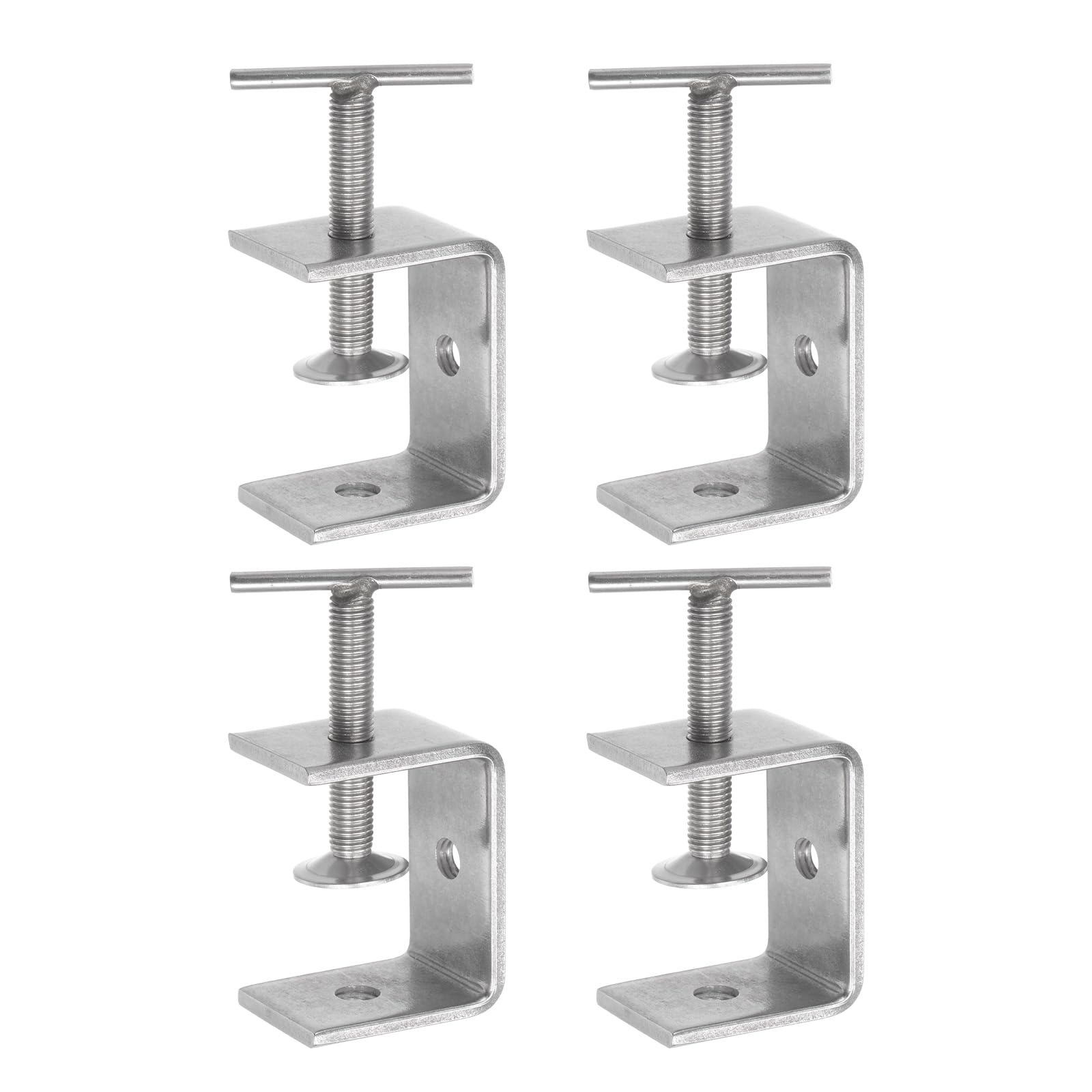 2 Pack Stainless Steel Small C Clamps 1 Inch Mini C Clamps Wide Jaw ...
