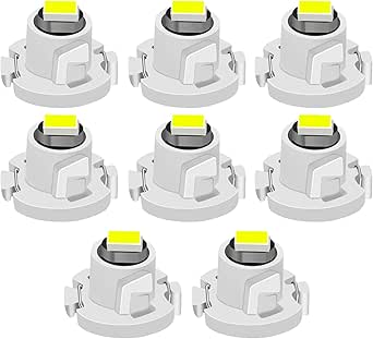 Tongze 8Pcs White T3 Led Bulbs: 3020 Chip Neo Wedge Led Dash Instrument ...