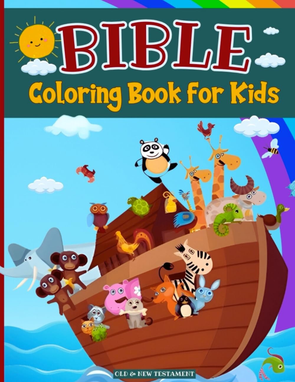 Bible Coloring Book for Kids: Christian Activity Book for Children ...