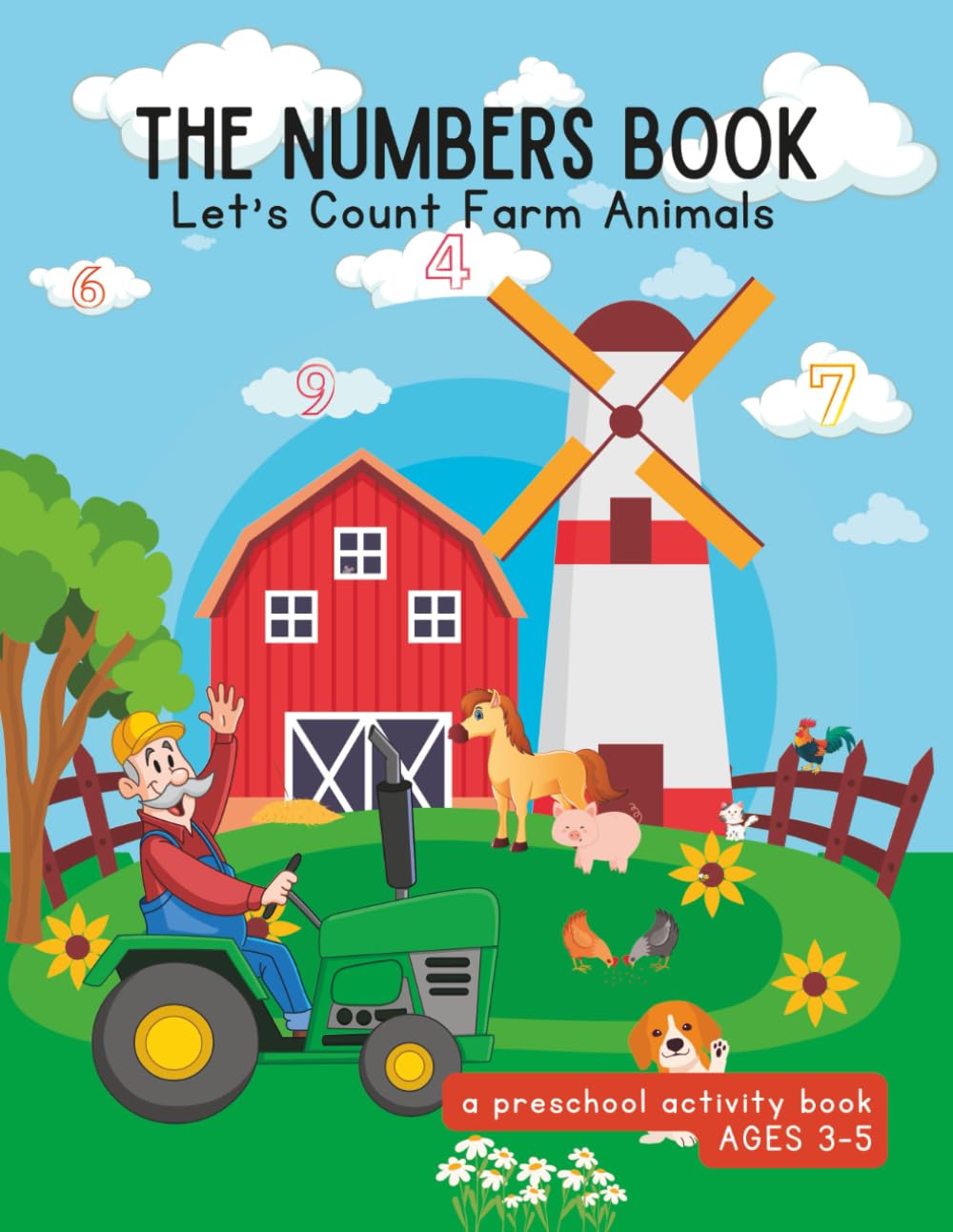 The Numbers Book: Let’s Count Farm Animals | Preschool Activity Book ...