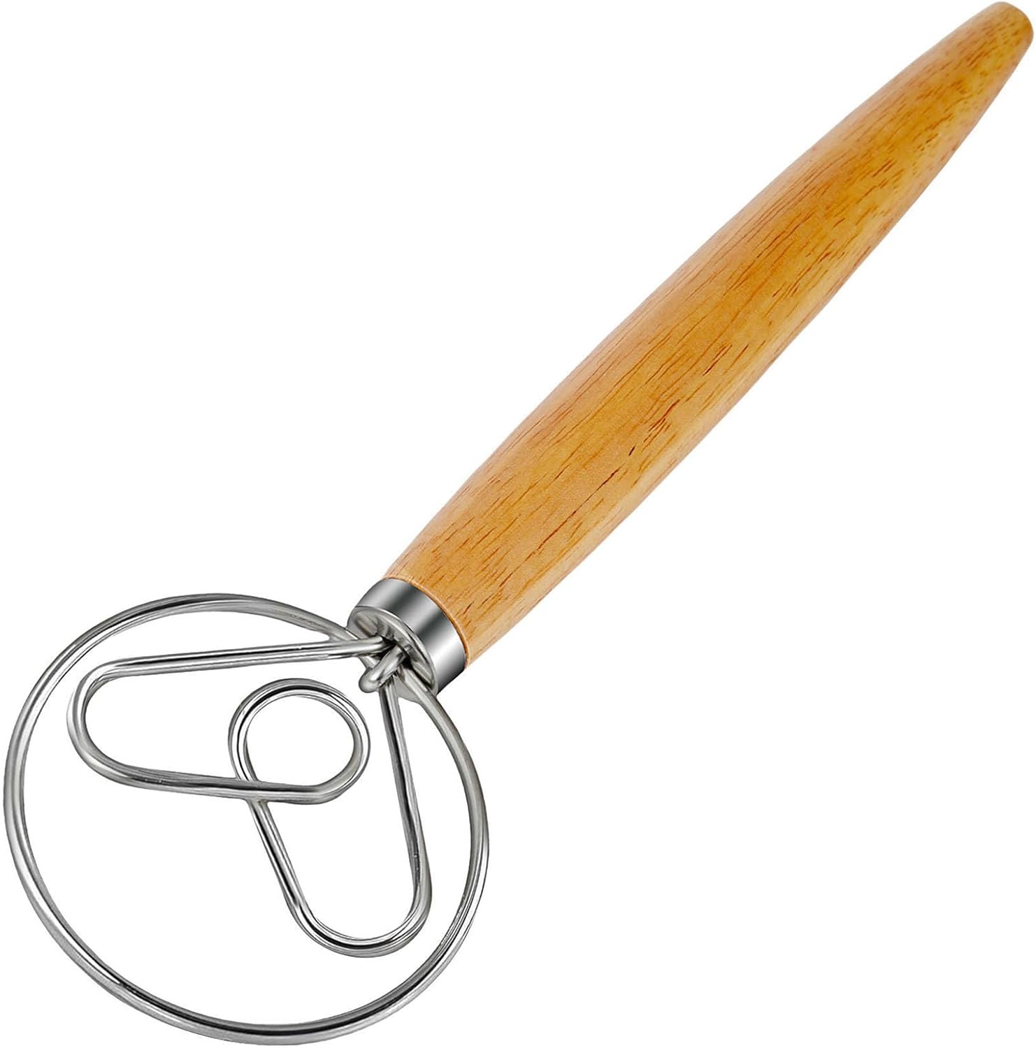 Amazon.com: ANMIOU Danish Dough Whisk Dutch Bread Mixer Stainless Steel ...