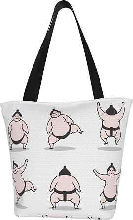 UBANHIDS Sumo training Tote Bag,Washable Handbag Shoulder Bag Grocery ...
