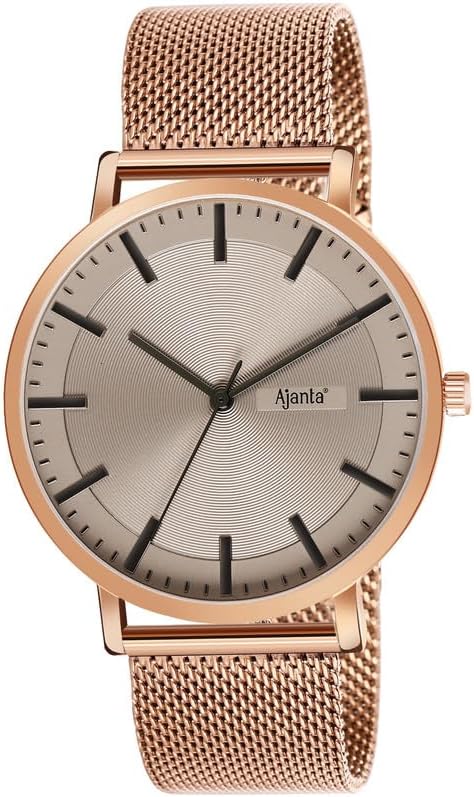 Buy Ajanta Quartz Watch for Men's Analog Watch with Stainless Steel ...