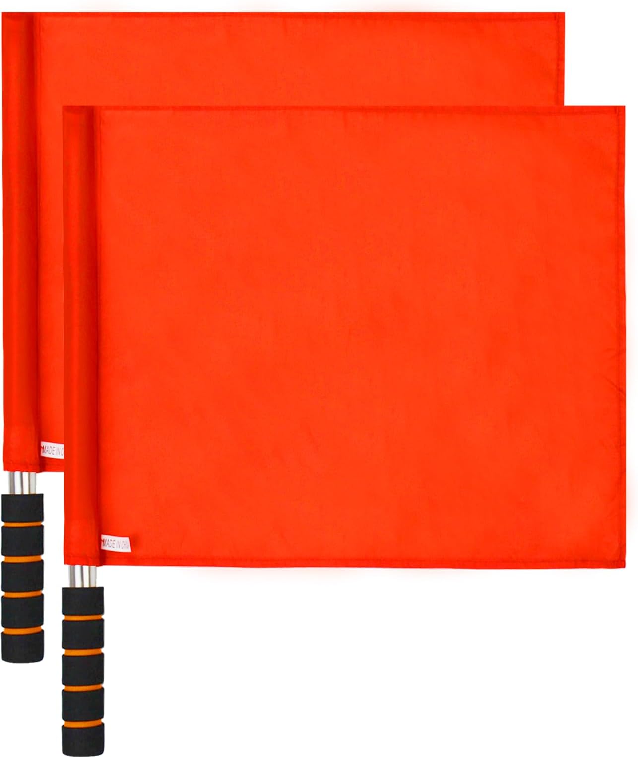 Amazon.com : Operitacx 4Pcs Referee Flags, Stainless Steel Hand Flag ...