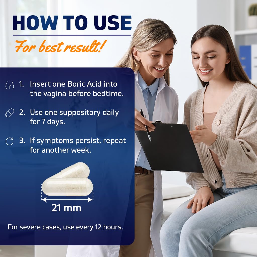 Snapklik.com : Vitamatic Boric Acid Vaginal Capsule Shell Suppositories ...