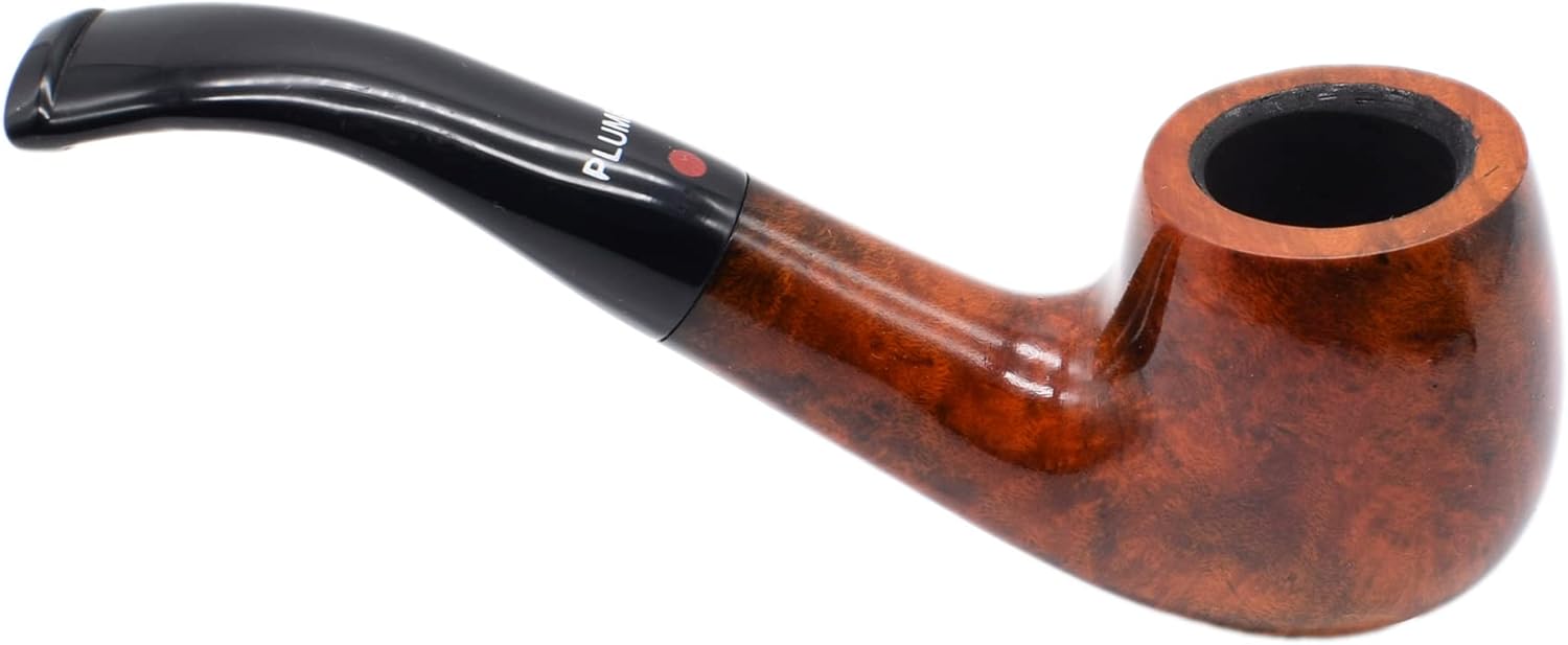 Dr Plumb Dinky Tapered Metal Filter Briar Pipe - Two Tone Smooth Finish ...