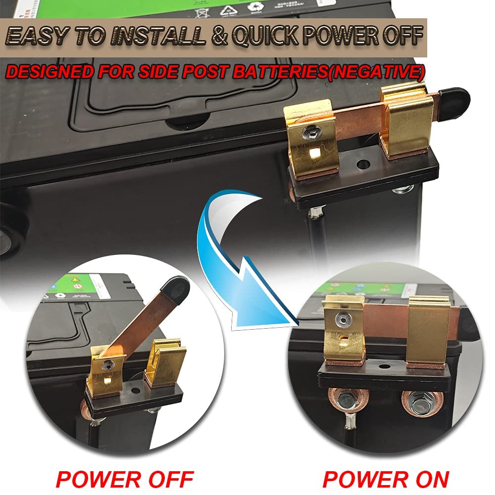 Snapklik.com : Side Post Knife Blade Master Switch, 12V 24V Battery ...