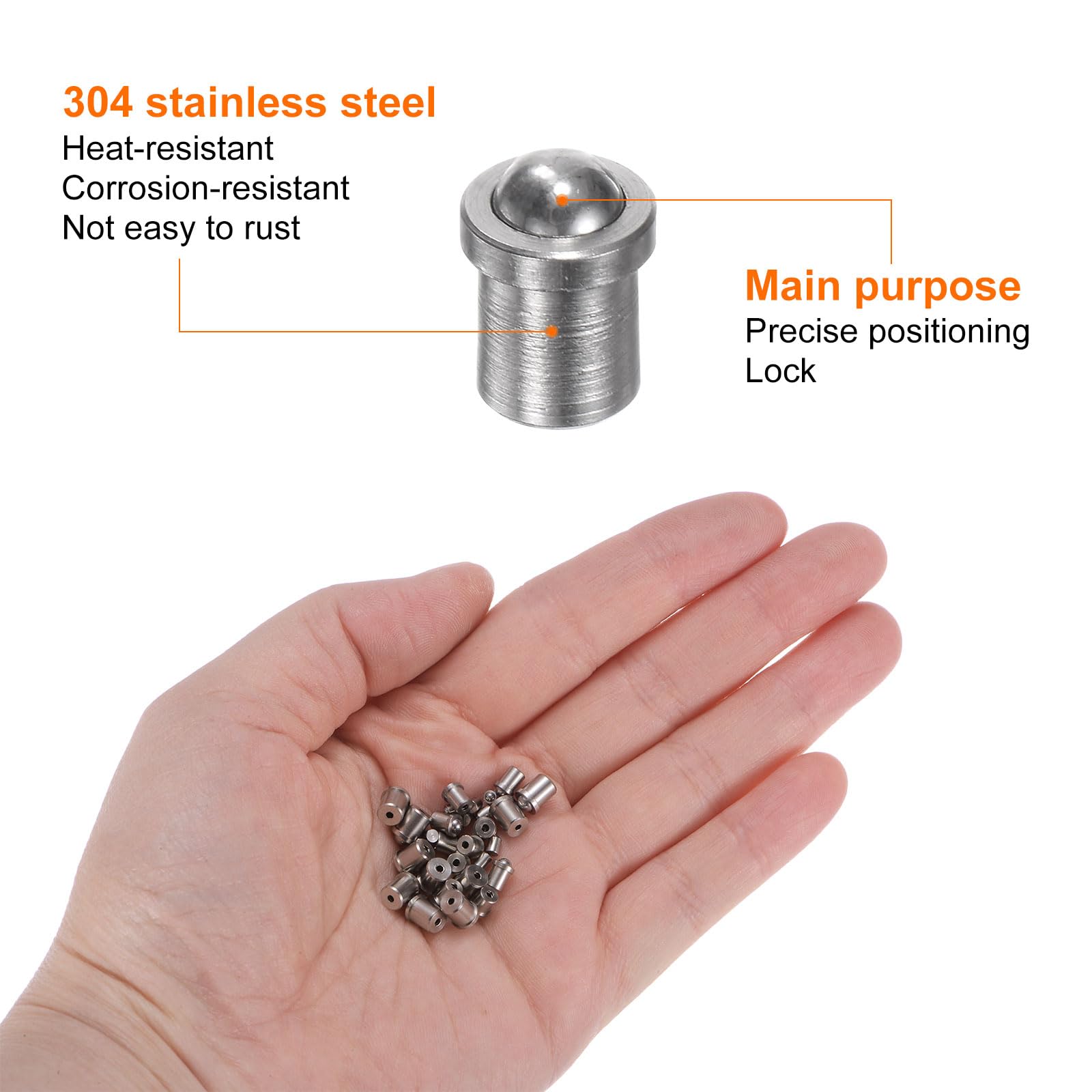 Pump Ball Plungers 20-Pack 4mm Stainless Steel Ball Plungers - Spring ...