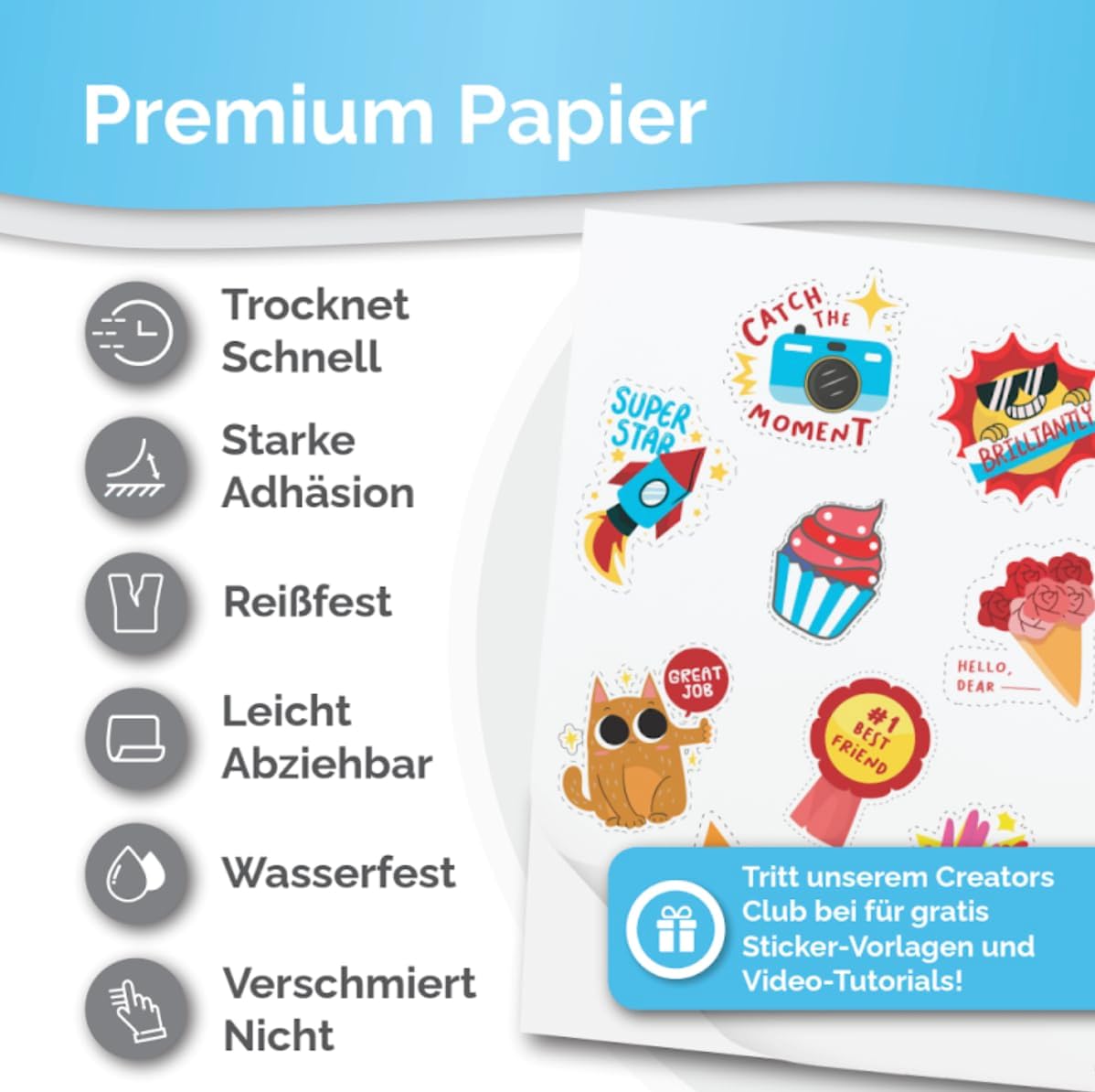 printable vinyl sticker paper - 32 sheets - gloss a4 Philippines | Ubuy