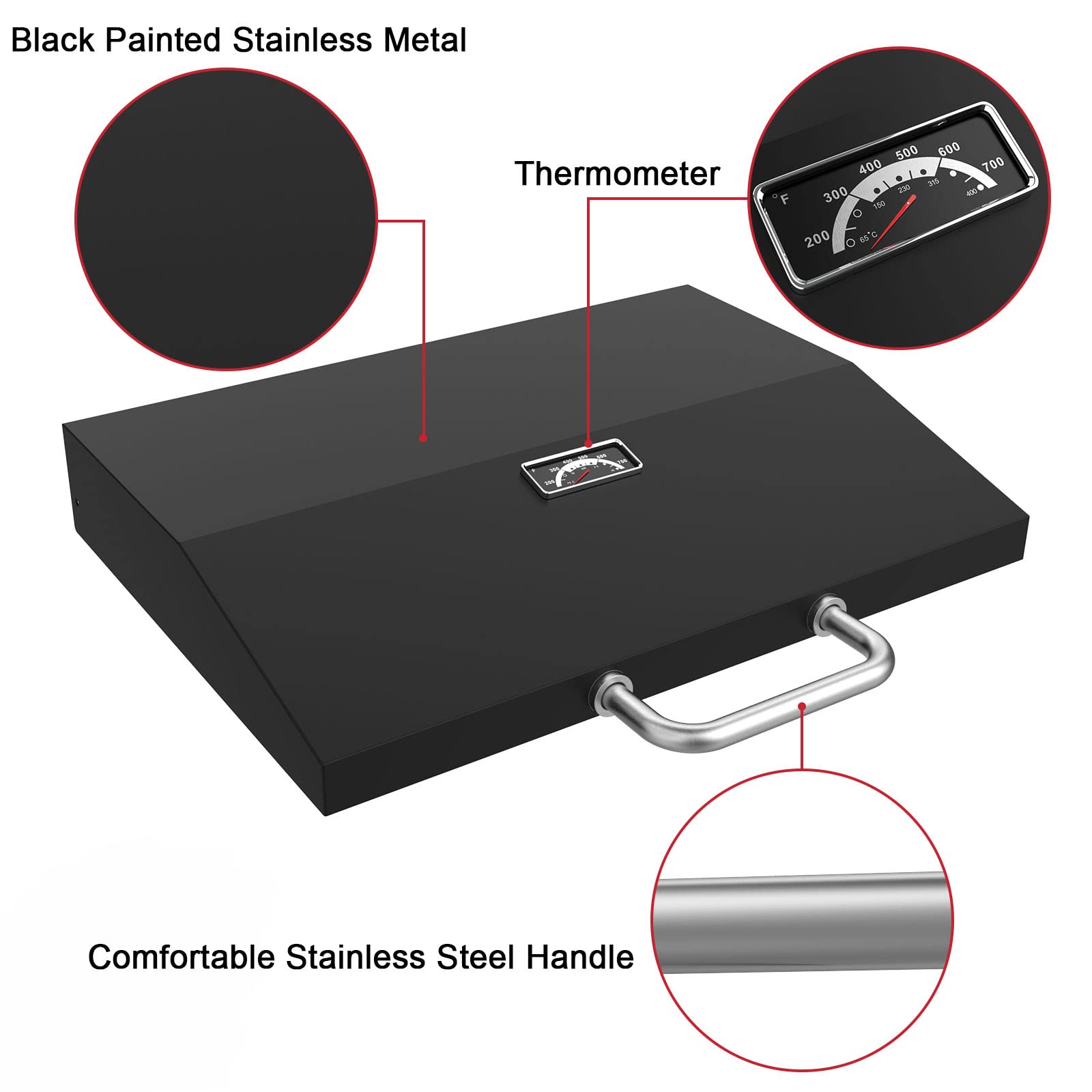 Snapklik.com : Hinged Lid For Blackstone 17 Inch Griddle, Griddle Hood ...