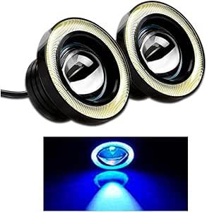 Amazon.com: Couslcd 2PCS Car Angel Eye Fog Light, Charming LED Fog Lights Assembly with COB ...