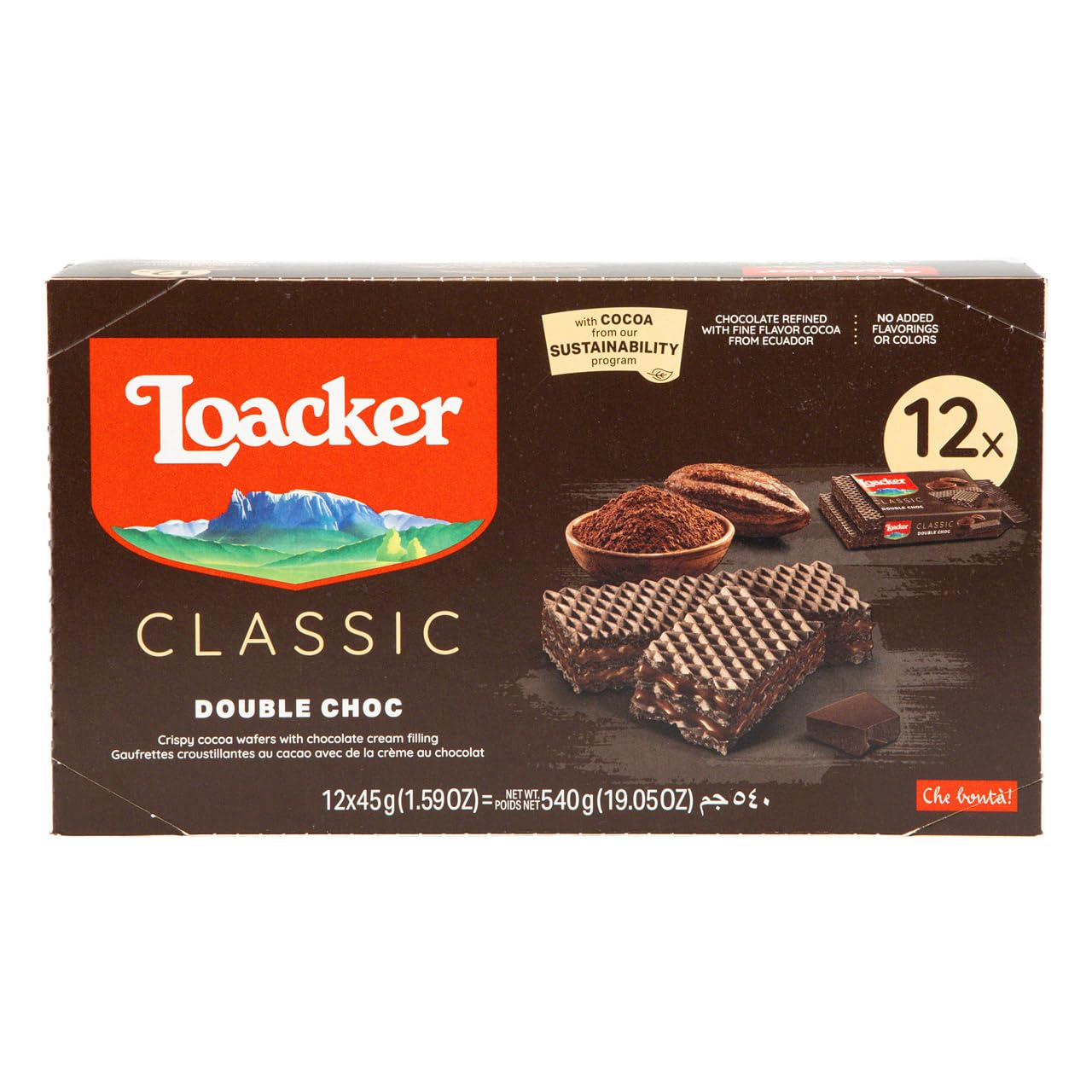 Amazon.com: Loacker Classic Double Choc Wafers - Premium Crispy Cocoa ...