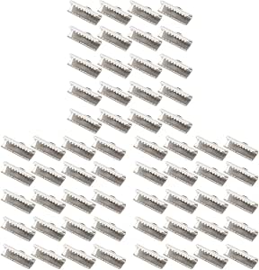 Amazon.com: 300 pcs strap clip metal Ribbon Ends shoelace tip heads ...