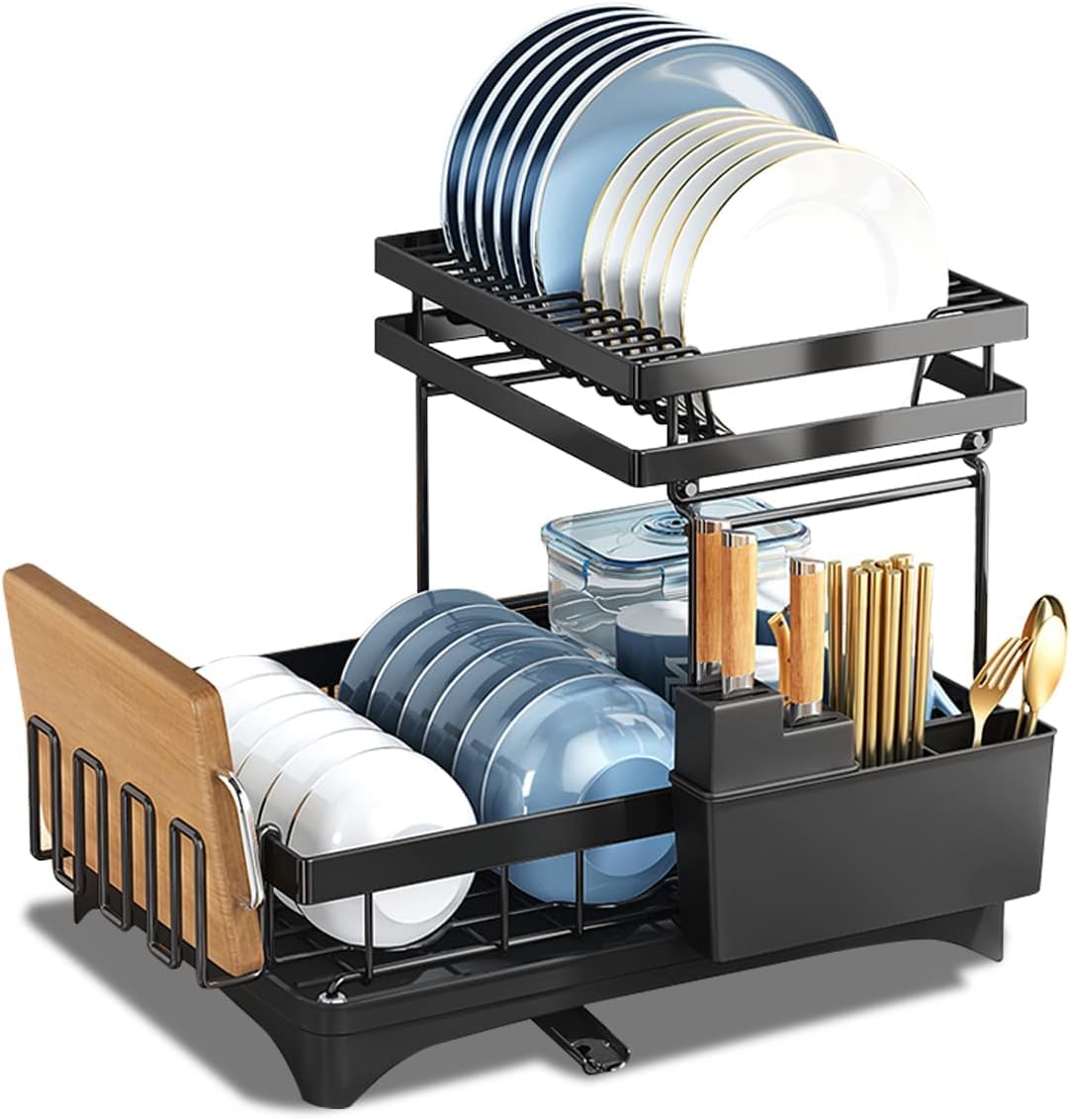 Sisliya Dish Drying Rack Compact Dish Rack, Multifunctional Kitchen ...