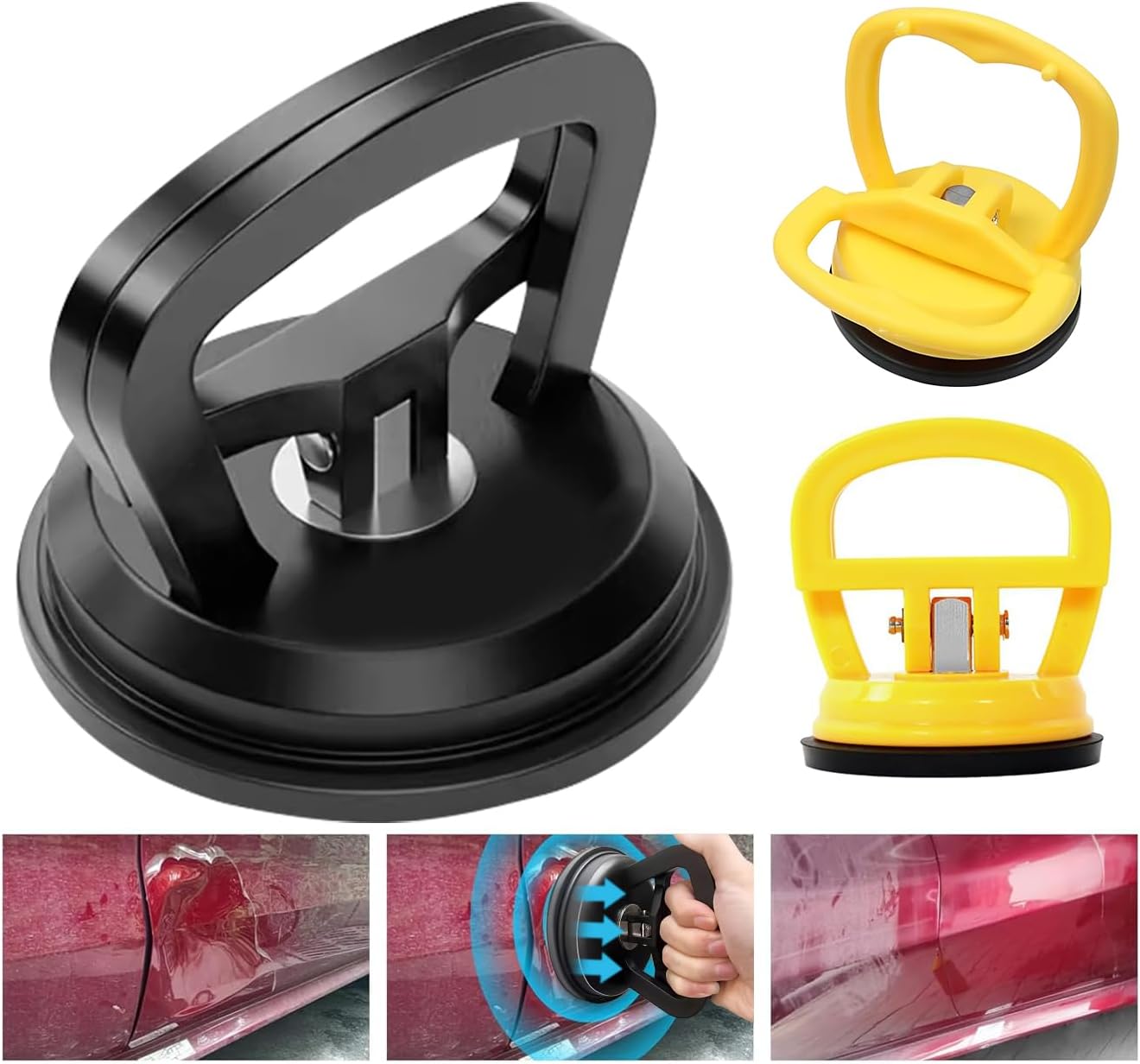 Amazon.com: POYICGS Dent Puller,3 Pack Powerful Suction Cup Dent Puller ...