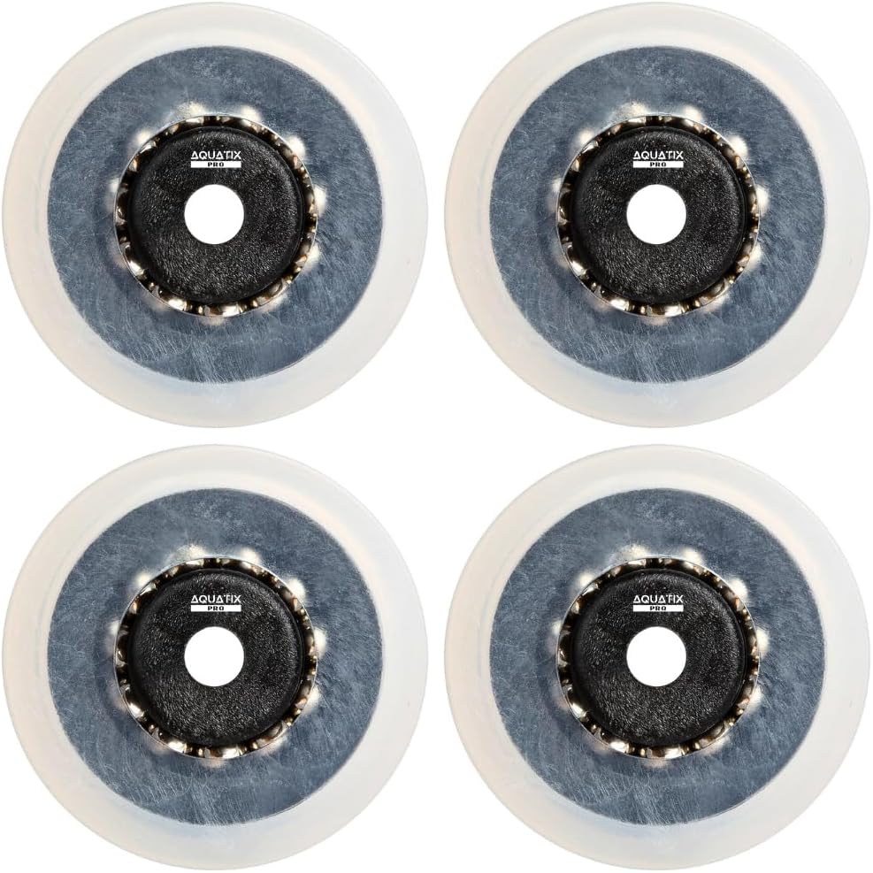 Amazon.com : Aquatix Pro Pool Vacuum Head Replacement Wheels, 4 Count ...