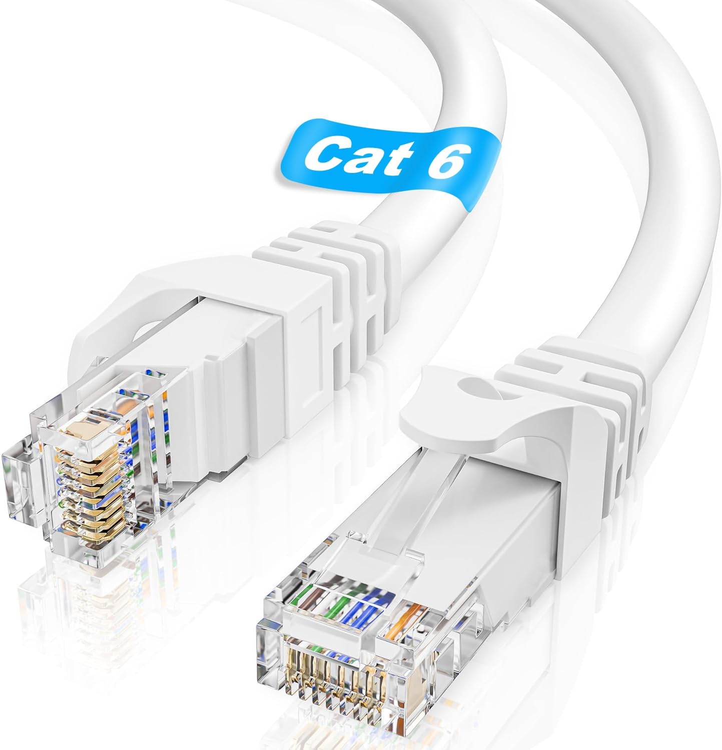 Cable-Core CAT 6 Network Cable. Ethernet LAN 10/100/1000 Gigabit Patch ...