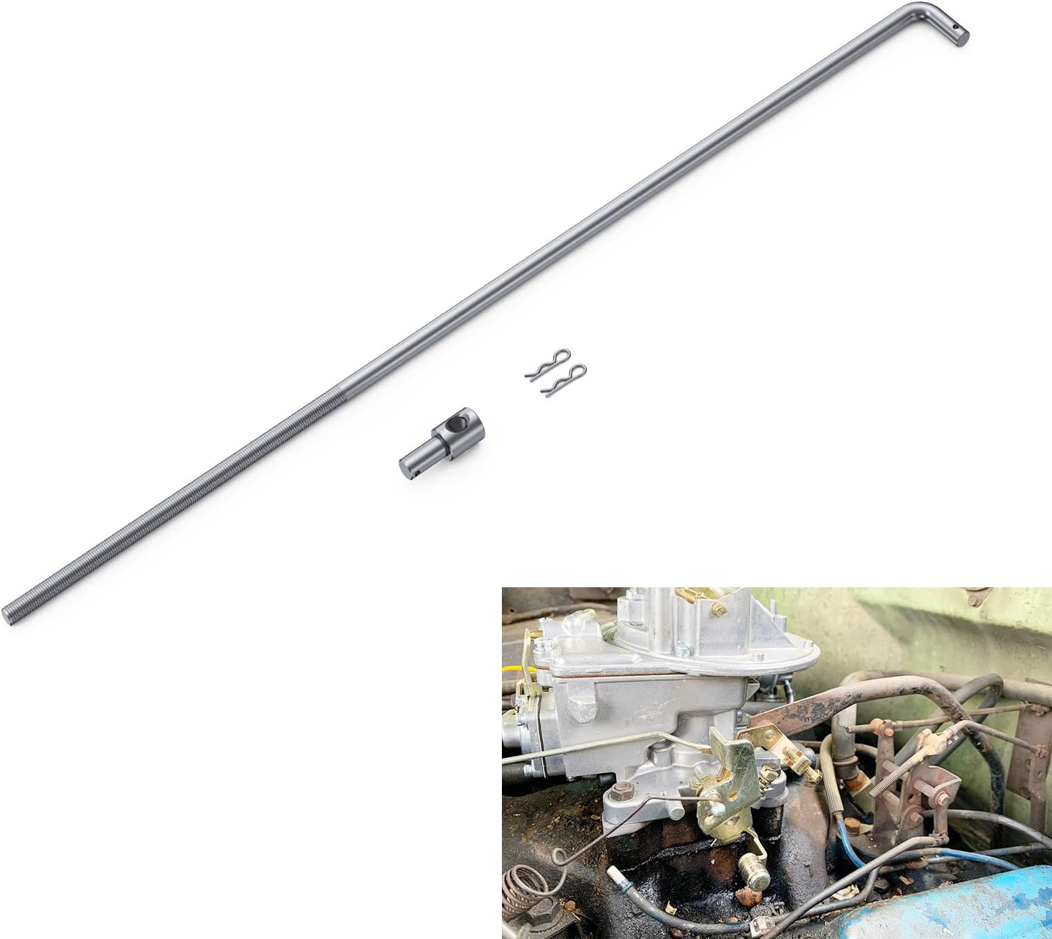 Amazon.com: Throttle Rod, Throttle Linkage Universal Car Clip ...