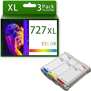 Amazon.com: 727XL Ink Cartridge Replacement Fit Compatible for HP ...