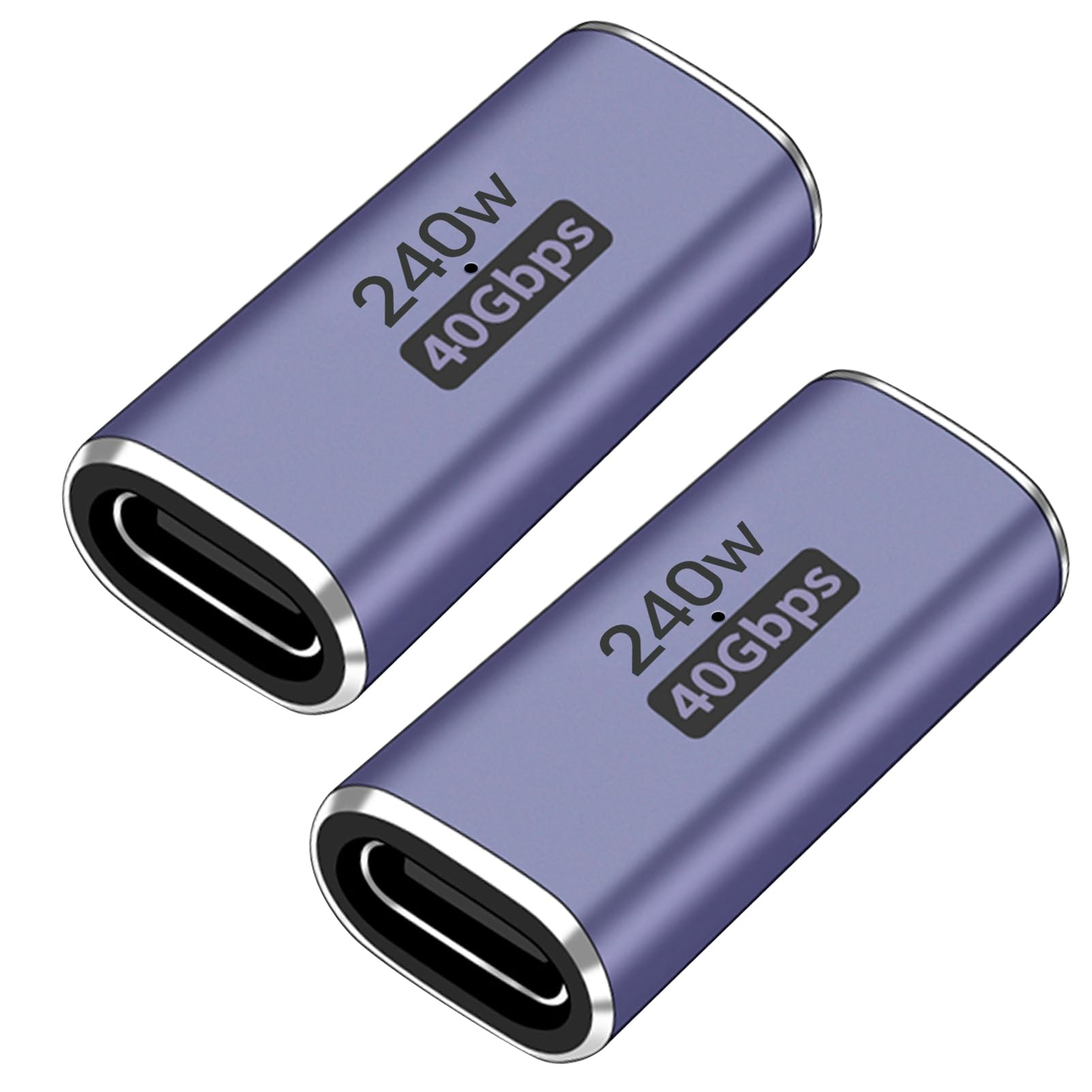 2 Pack USB C Female to Female Adapter, 40Gbps Data Transfer 8K@60Hz ...