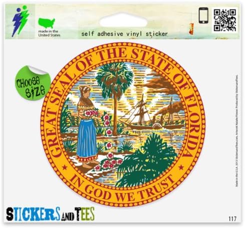 Amazon.com: Florida Bone Fish Sticker - FL State Flag Fishing Decal ...