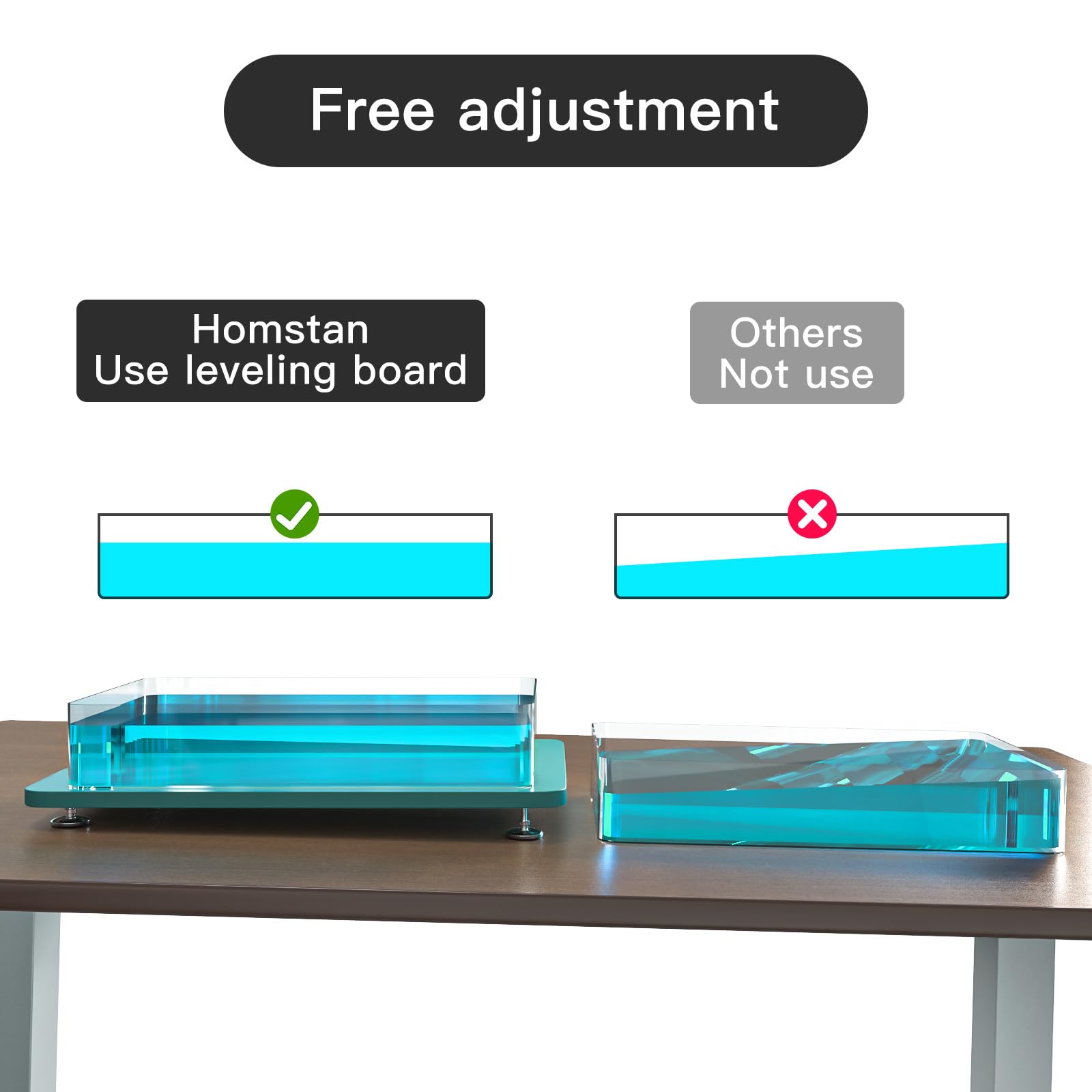 Snapklik.com : Leveling Board For Epoxy Resin, 16" X 12" Adjustable ...