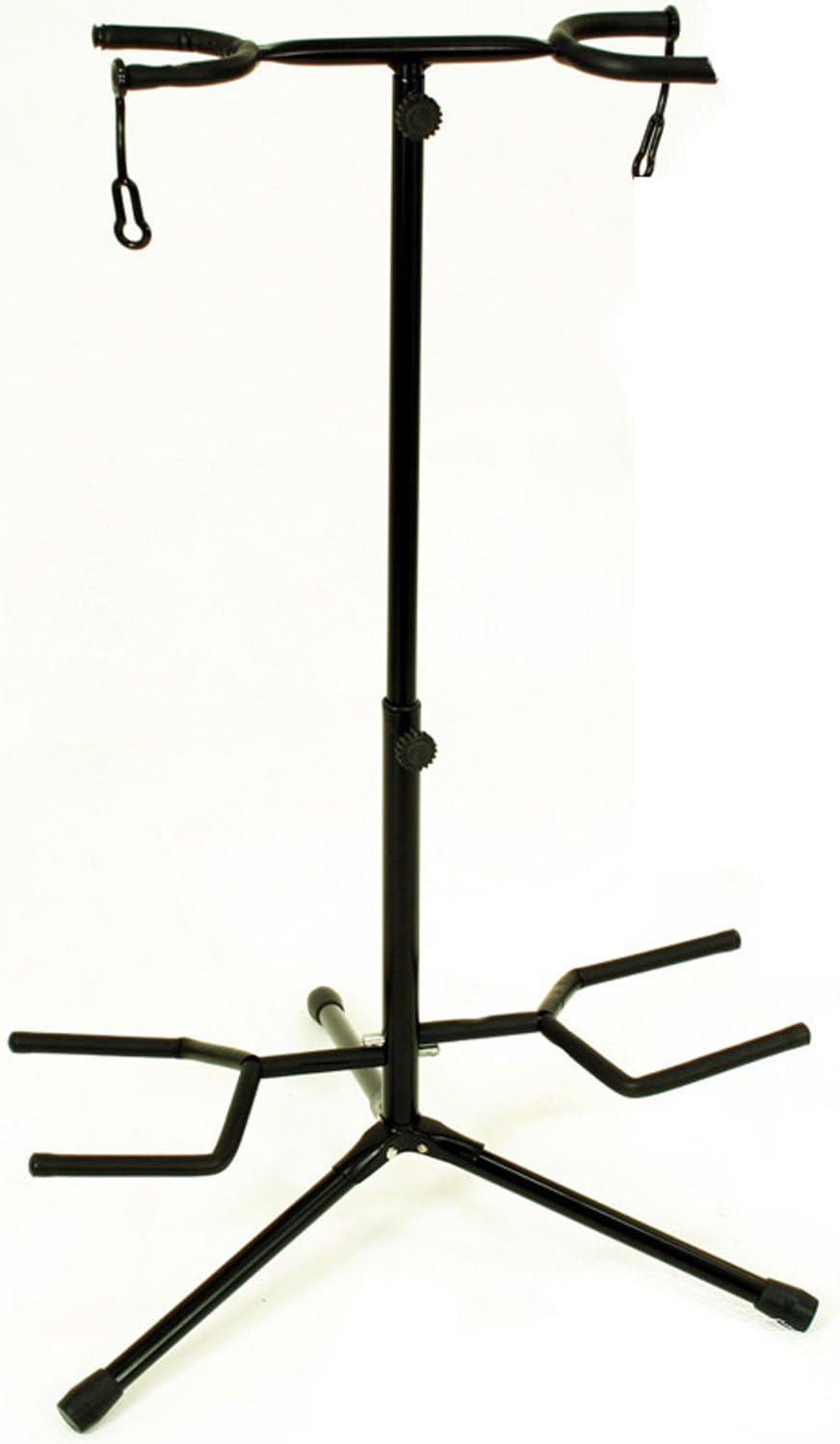 Amazon.com: New Double Dual Guitar Stand for Electric Acoustic or Bass ...