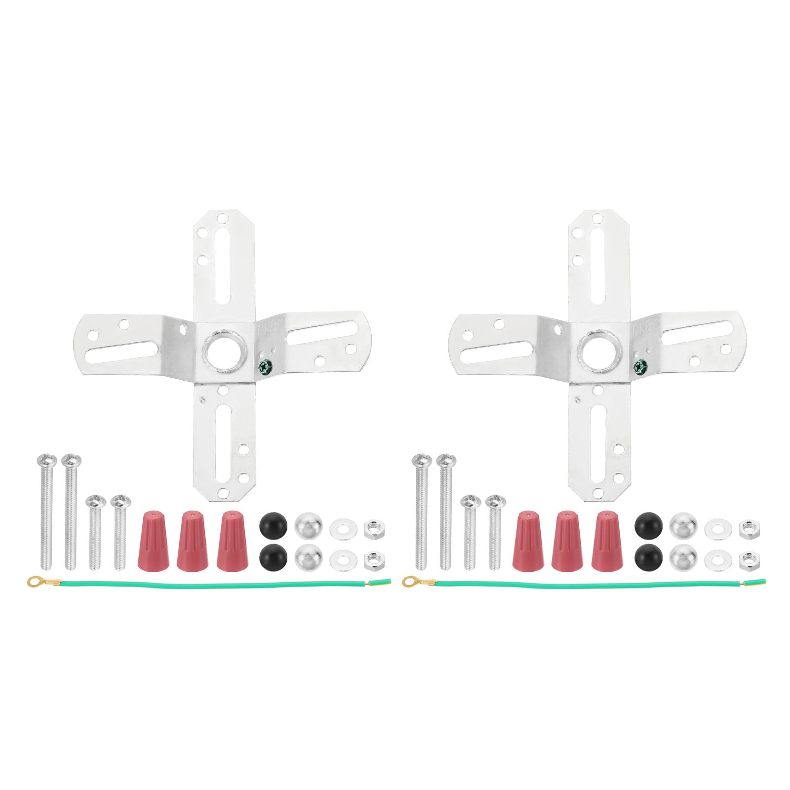 PATIKIL 4" Light Crossbar, 2 Set Carbon Steel Cross-Shaped Mounting ...