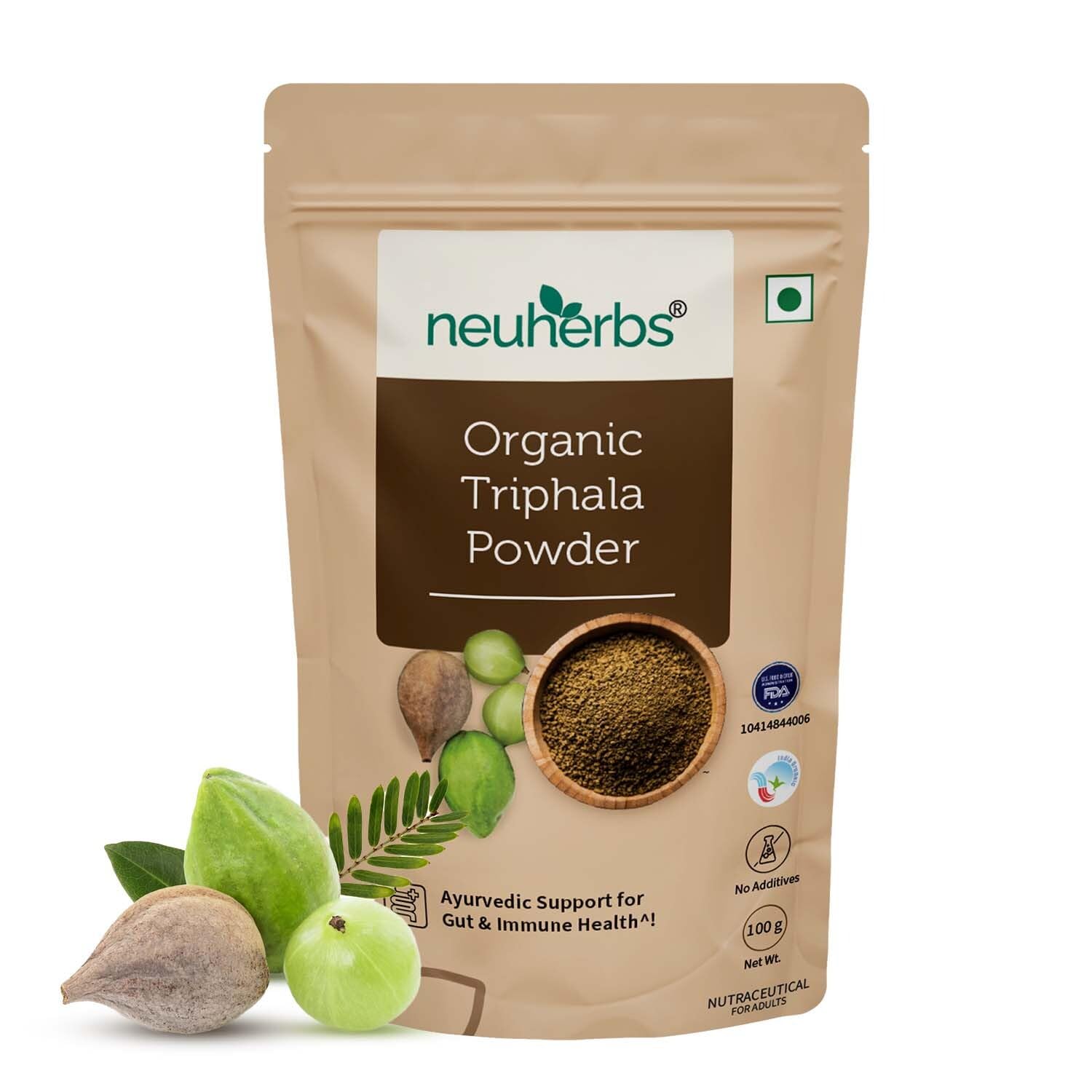 Neuherbs Organic Triphala Powder - 100 GM | Ayurvedic Support For Gut ...