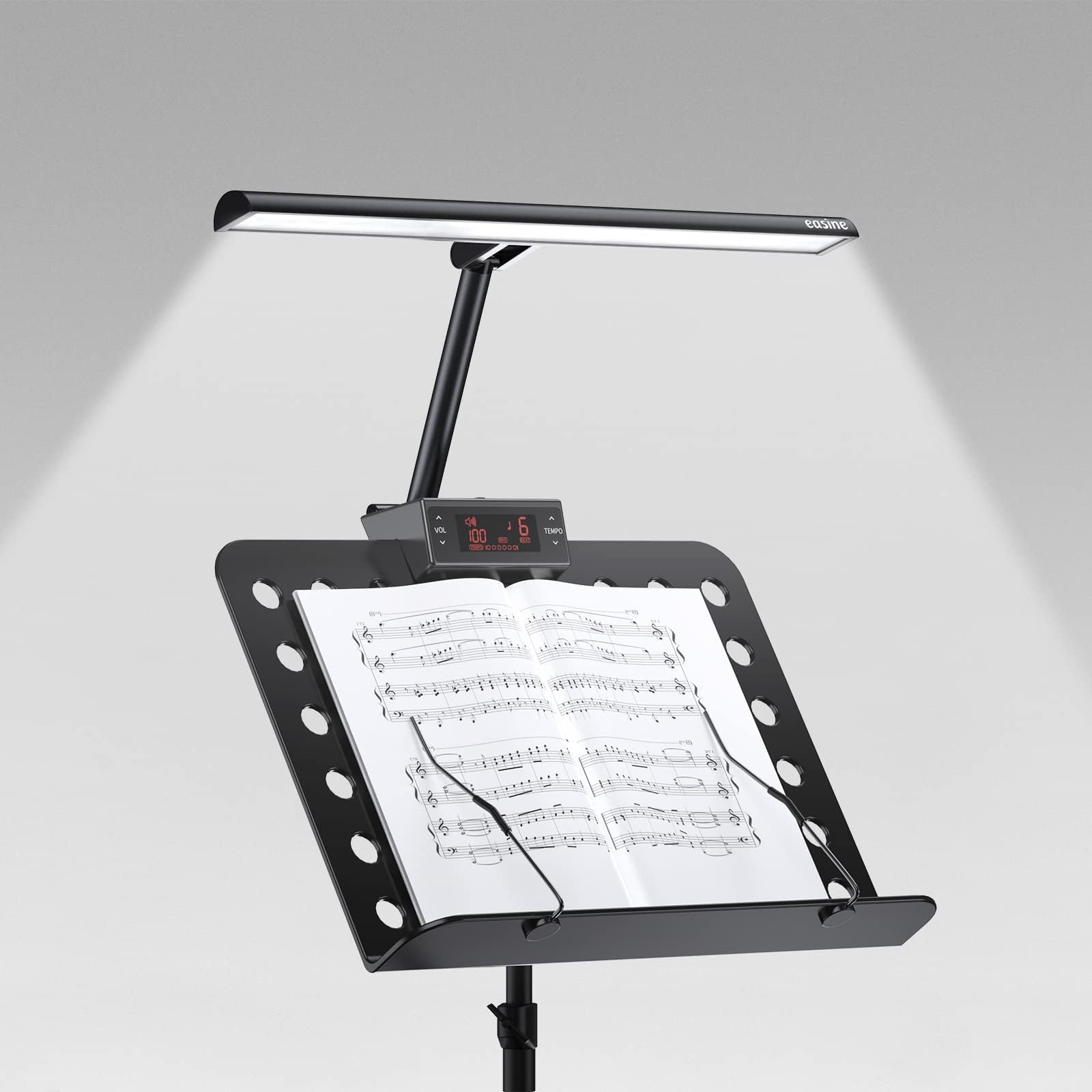 Amazon.com: EASINE Music Stand Light Clip on Sheet Music Stand, Eye ...